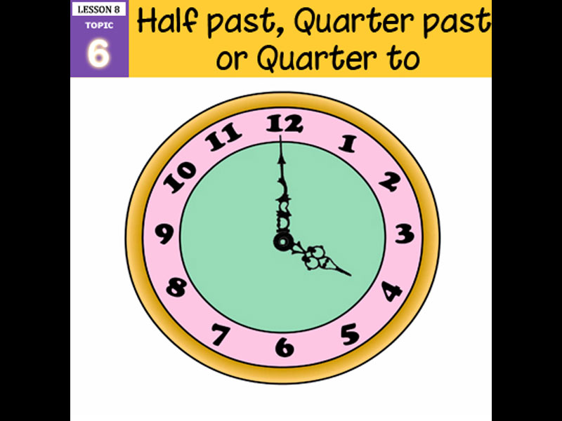 Time Worksheets Half Past And Quarter Past Telling The Time To Half